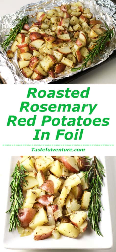 Roasted Rosemary Red Potatoes in Foil - Tastefulventure