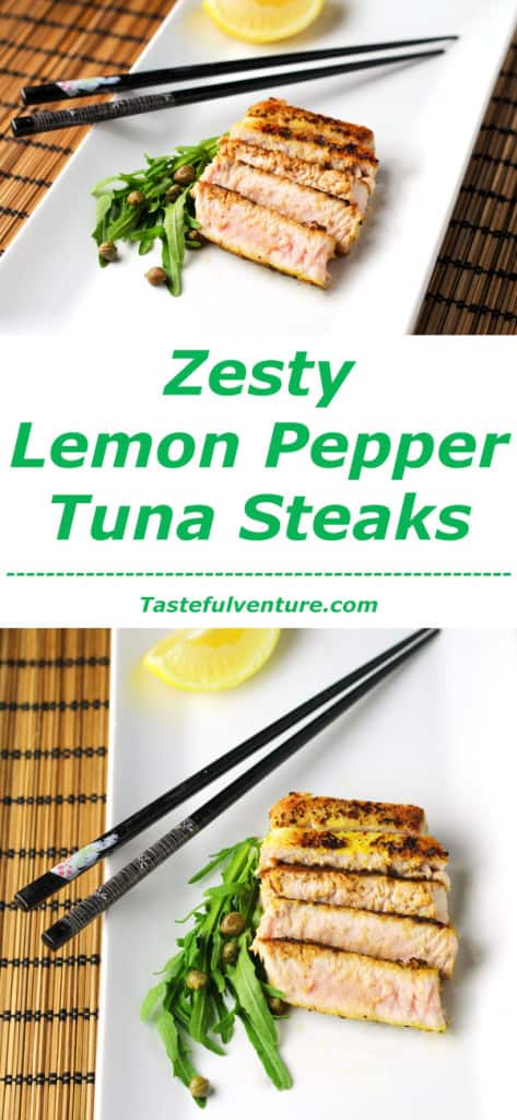Zesty Lemon Pepper Tuna Steaks - Tastefulventure