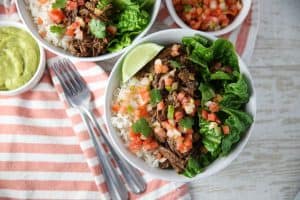 Instant Pot Beef Barbacoa Bowls - Tastefulventure